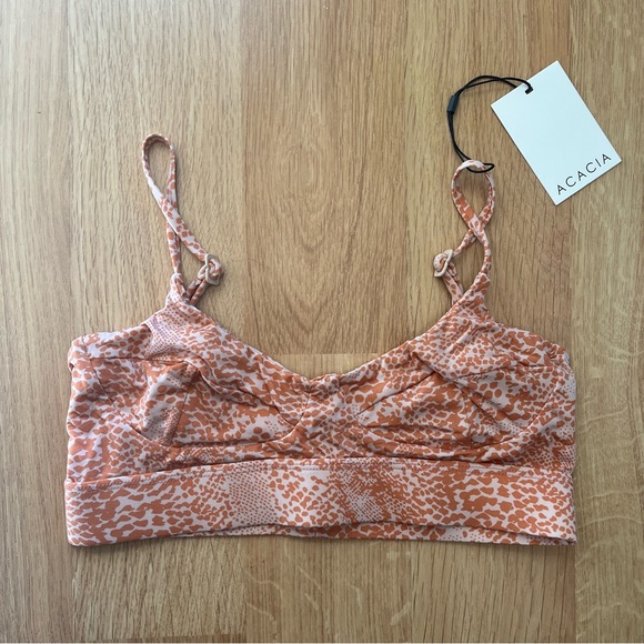 acacia swimwear | Swim | Acacia Swimwear Paisley Top Snake Lining ...